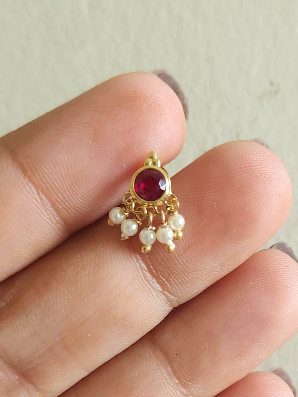 Aadhya Silver Nosepins – Wizzowl Jewellery