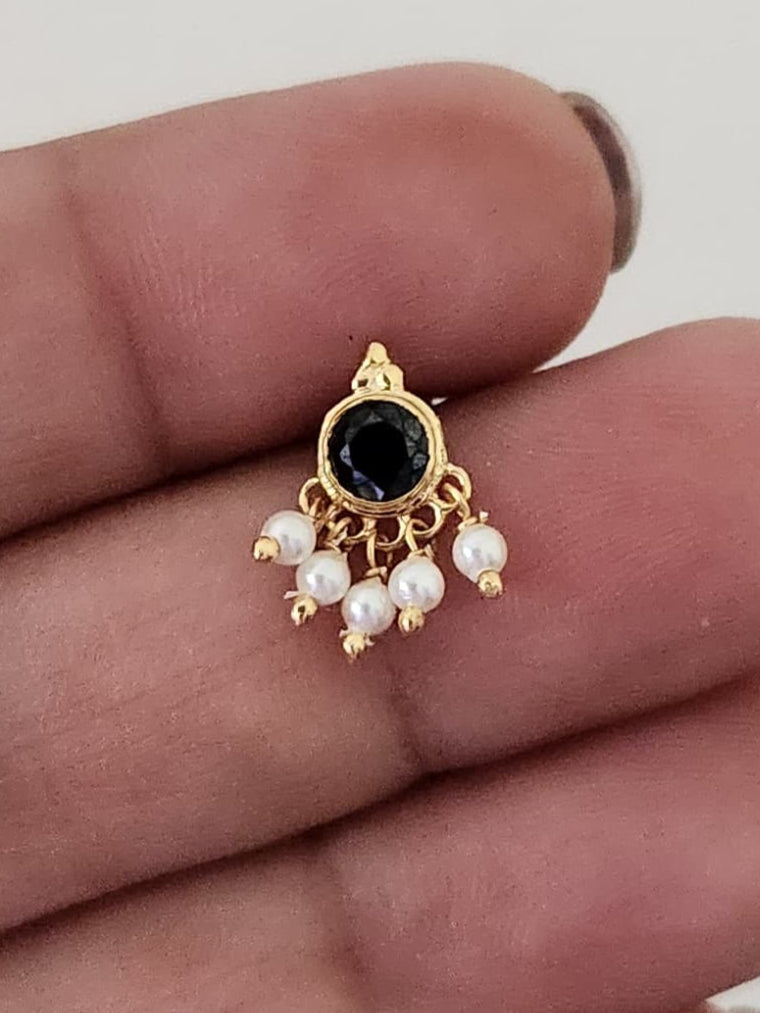 Aadhya Silver Nosepins – Wizzowl Jewellery